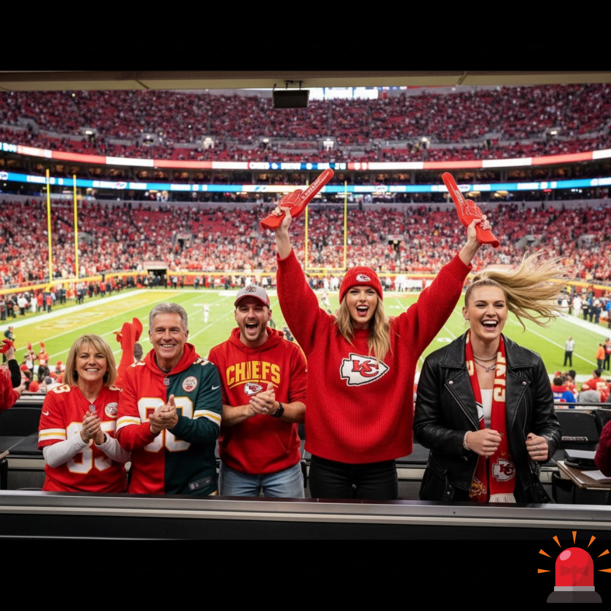 🎯 BREAKING: Taylor Swift’s surprise appearance at Chiefs game sends fans into FRENZY — what she ...